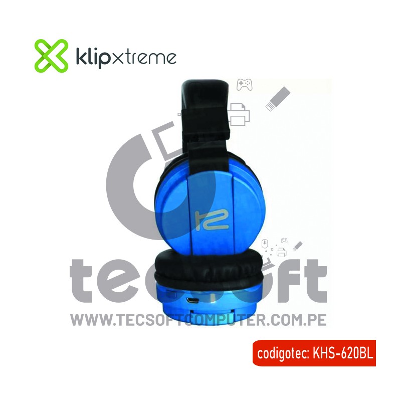 Audifonos Bluetooth Klip Xtreme Fury Khs-620Bl Azul